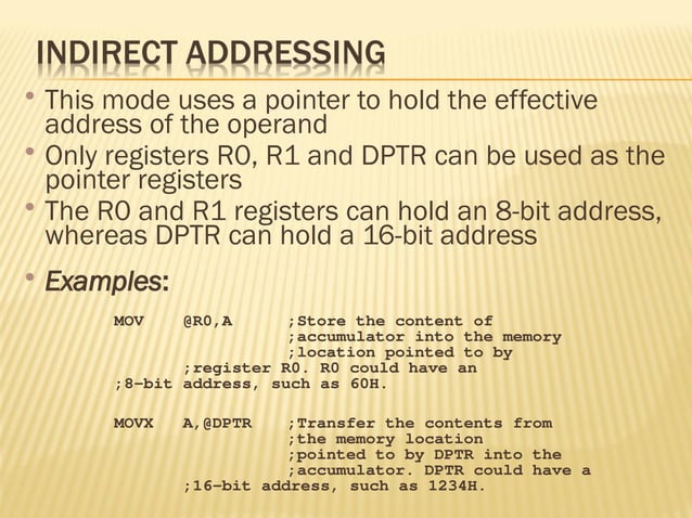8051 Microcontroller architecture and operation | PPT