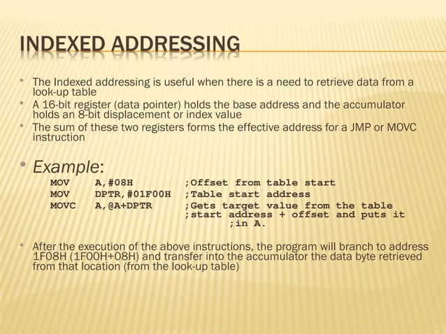8051 Microcontroller architecture and operation | PPT