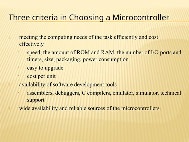 8051 Microcontroller architecture and operation | PPT