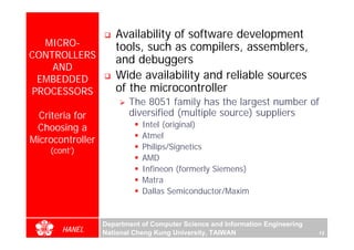8051 microcontrollers | PDF