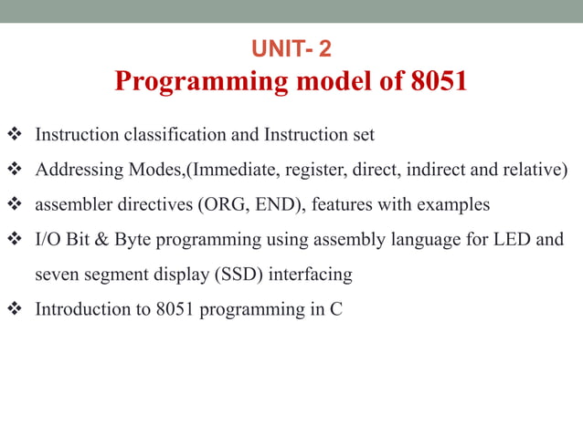 8051 microcontroller | PPT