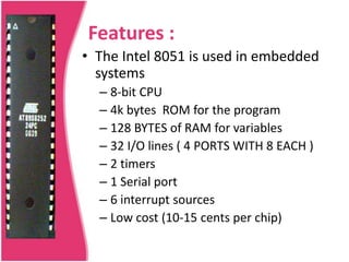 8051 microprocessor | PPT