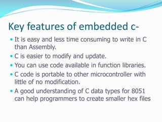 8051 programming skills using EMBEDDED C | PPTX