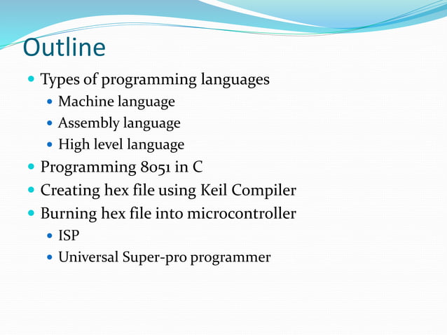 8051 programming in c | PPTX