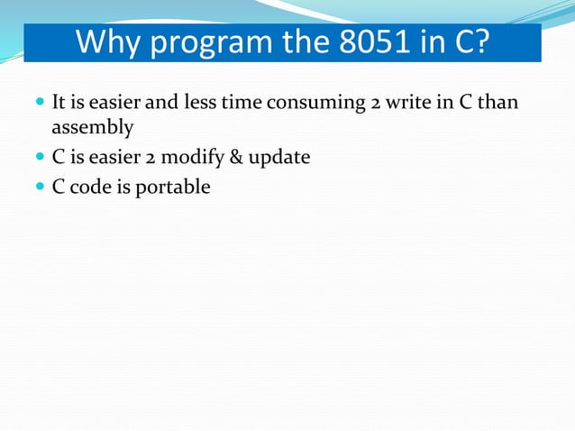 8051 programming in c | PPTX