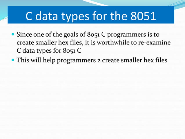 8051 programming in c | PPTX