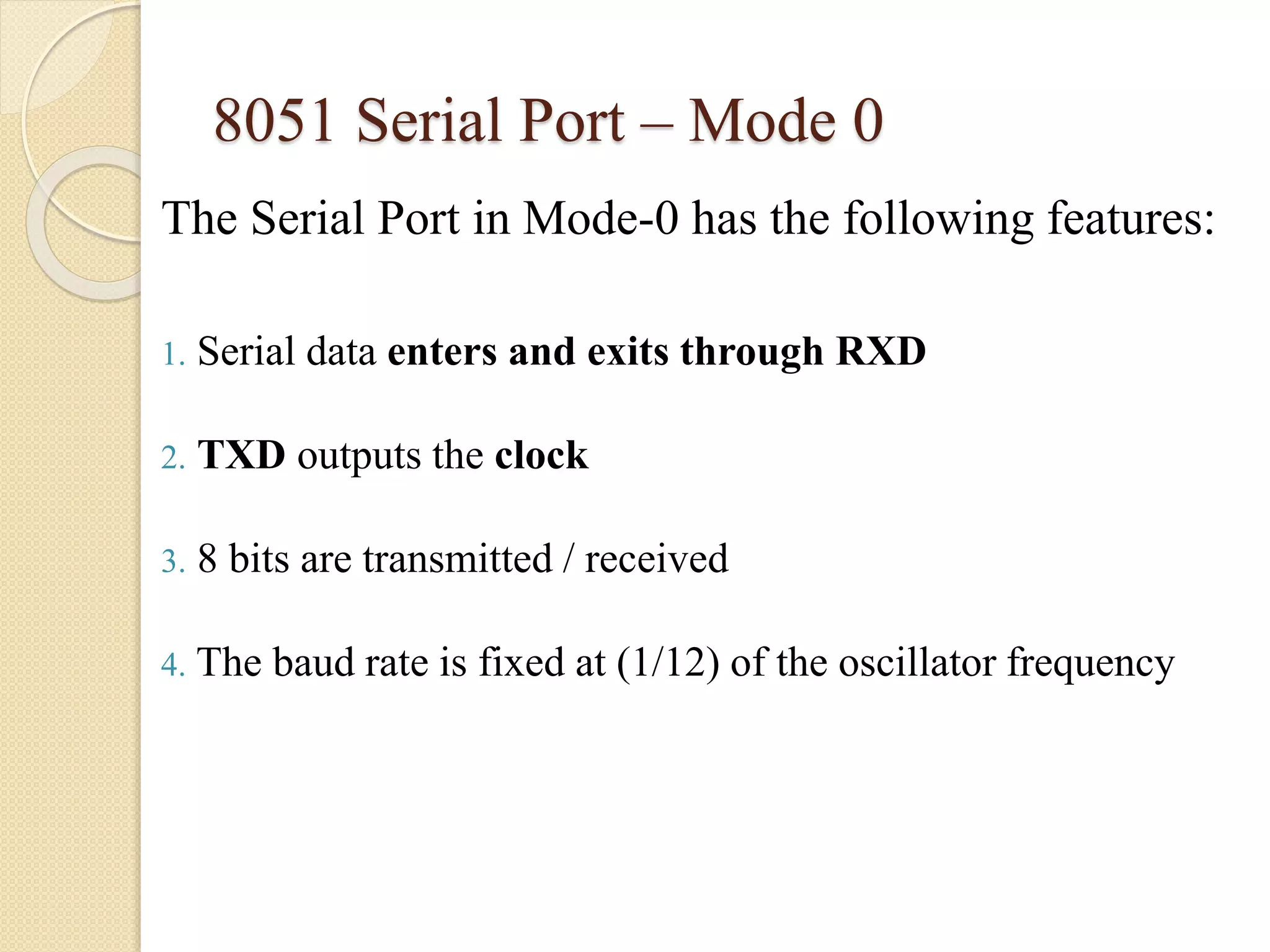 8051 serial communication1 | PPTX