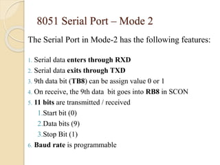 8051 serial communication1 | PPTX