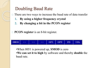 8051 serial communication1 | PPTX