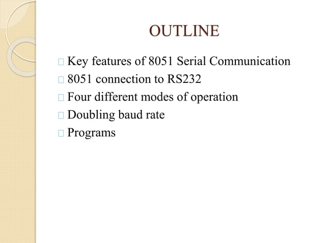8051 serial communication1 | PPTX