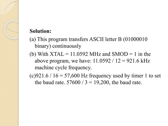 8051 serial communication1 | PPTX