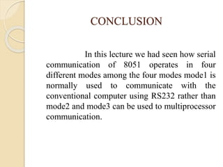 8051 serial communication1 | PPTX