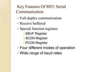 8051 serial communication1 | PPTX