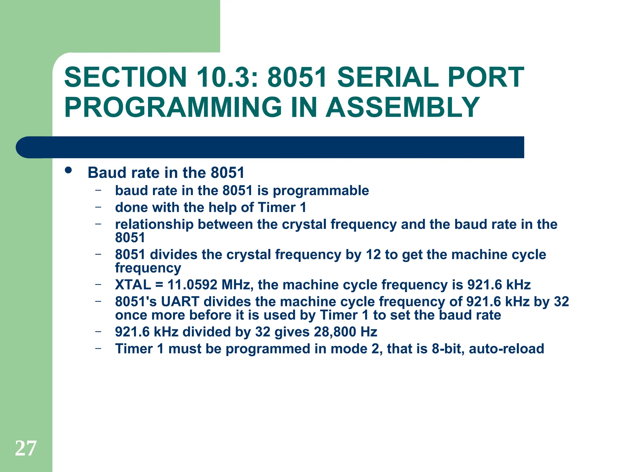 8051 SERIAL PORT PROGRAMMING IN aSSEMBLY.ppt