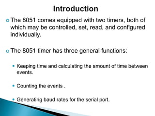 8051 timer counter | PPTX