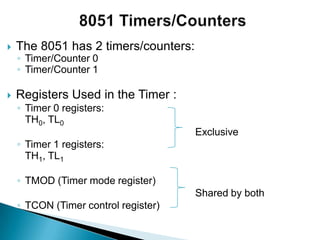 8051 timer counter | PPTX