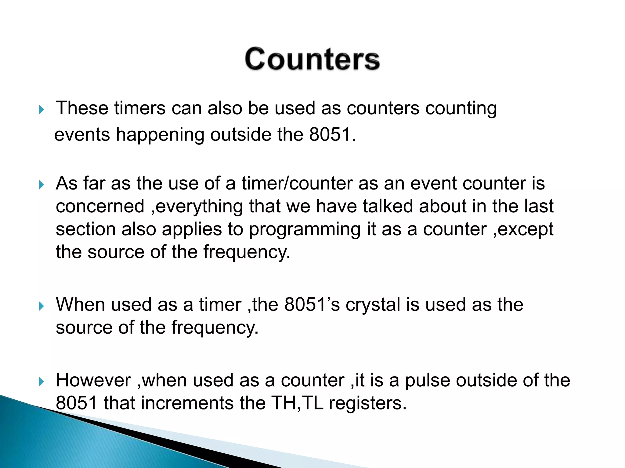 8051 timer counter | PPTX
