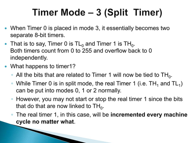 8051 timer counter | PPTX | Technology & Computing