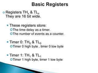 8051 timer counter | PPTX