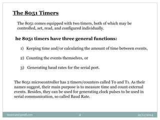 8051 timers | PPTX