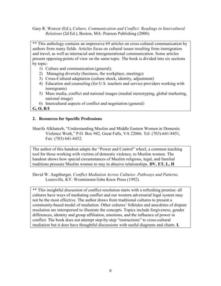 41503117 Intercultural Communication Annotated Resource List | PDF