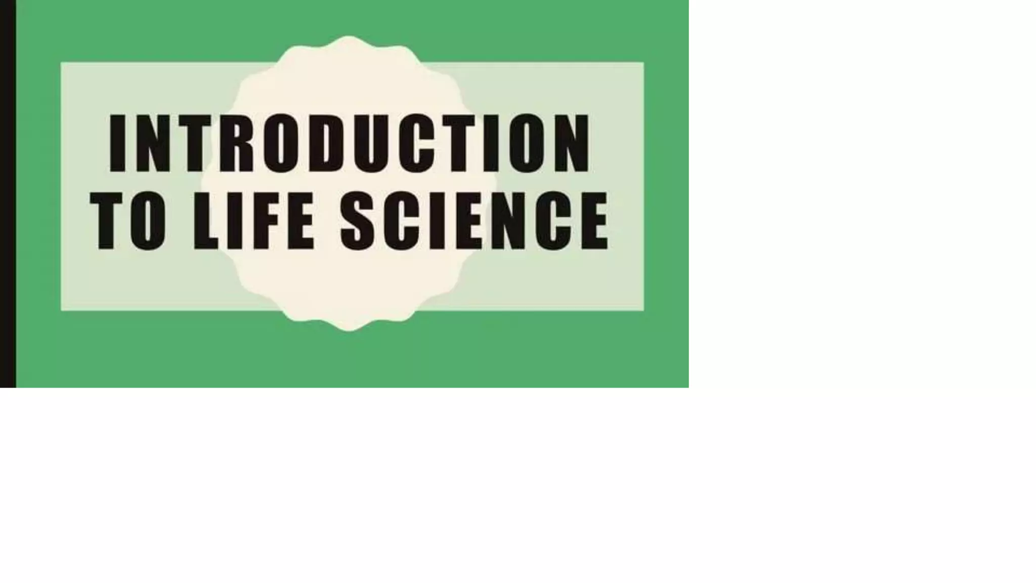 Introduction to Life Science and The Theories on the Origin of Life | PPT