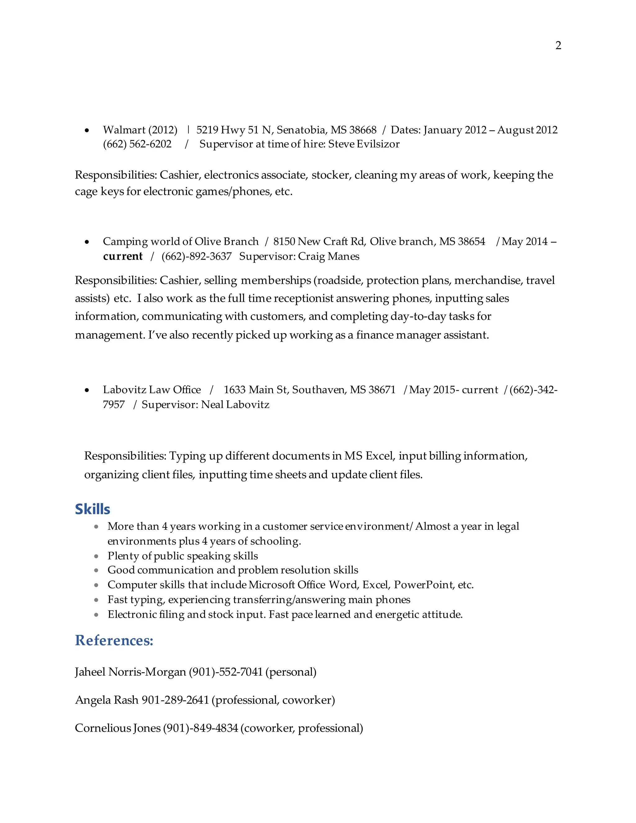 Sarah Neal Resume 2015 | DOCX