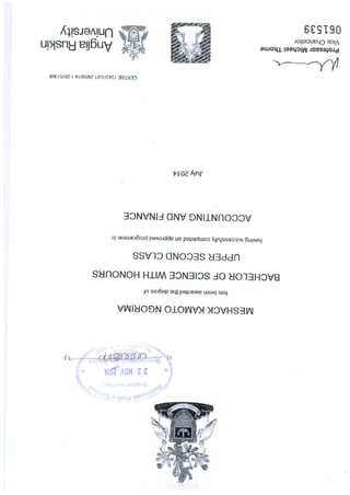 BSC(HONS) ACCOUNTING AND FINANCE CERTIFICATE | PDF | Undergraduate Education | College Education