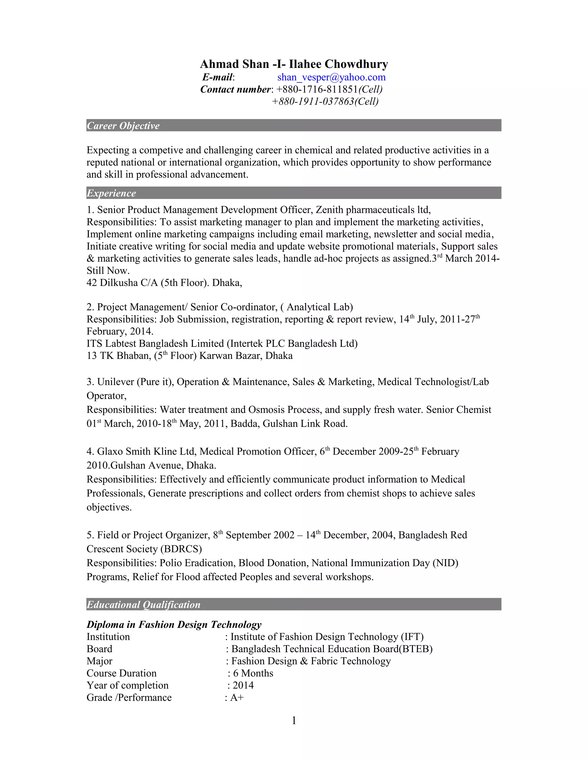 Ahmad Shan -I- Ilahee Chowdhury | DOC