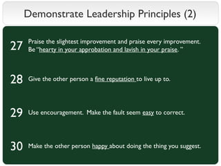 Dale Carnegie Principles
