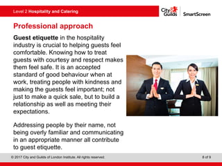 Grooming standards for male and female in hotel | PPTX | Careers