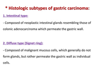 Cancers of the Stomach - Diagnosis & Management | PPT