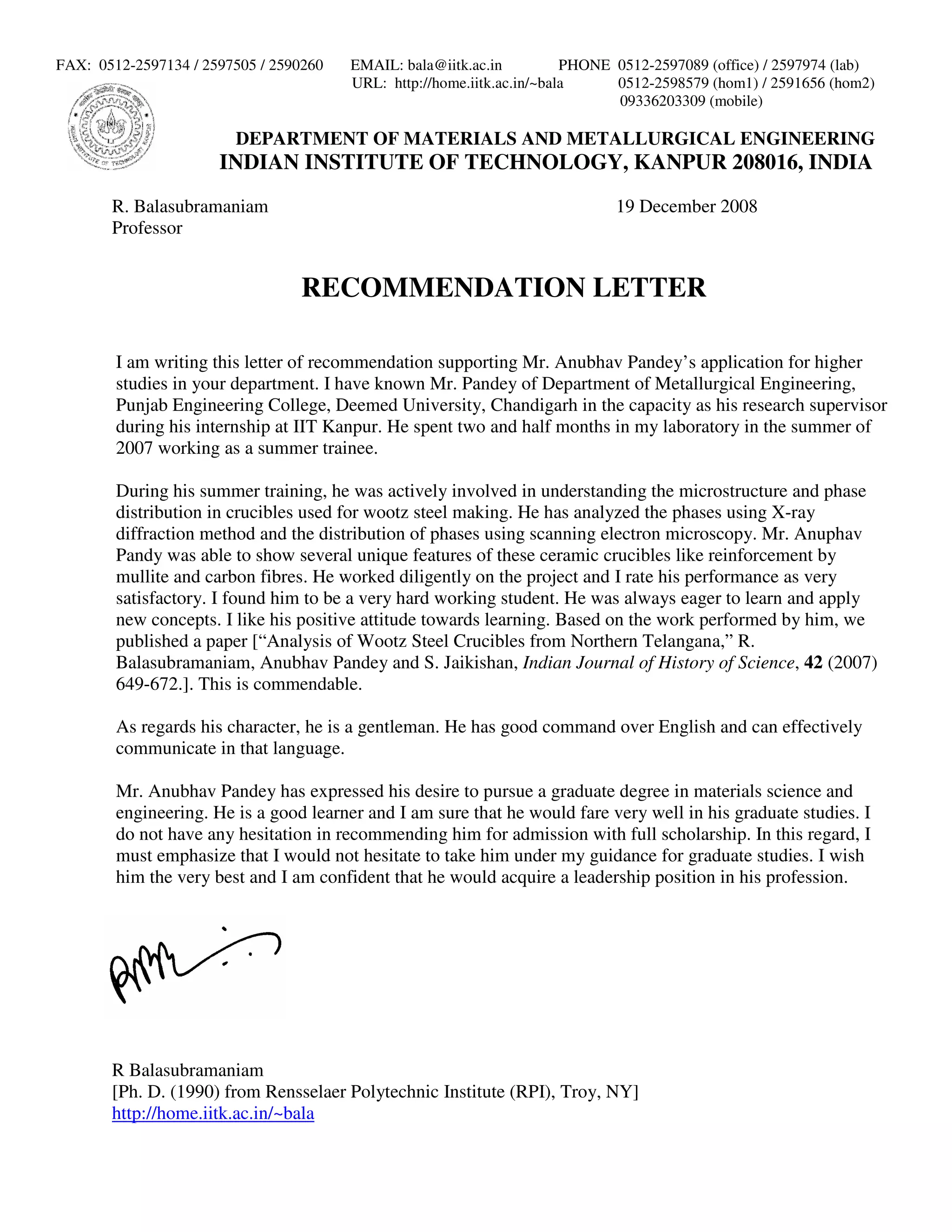 recommendation_letter_anubhav_pandey_19dec08_bala | PDF