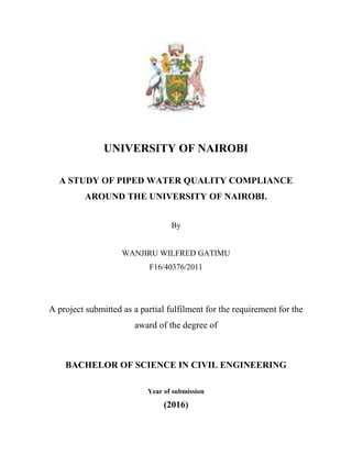 UNIVERSITY OF NAIROBI PROJECT | PDF
