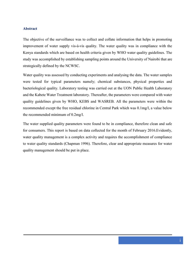 UNIVERSITY OF NAIROBI PROJECT | PDF