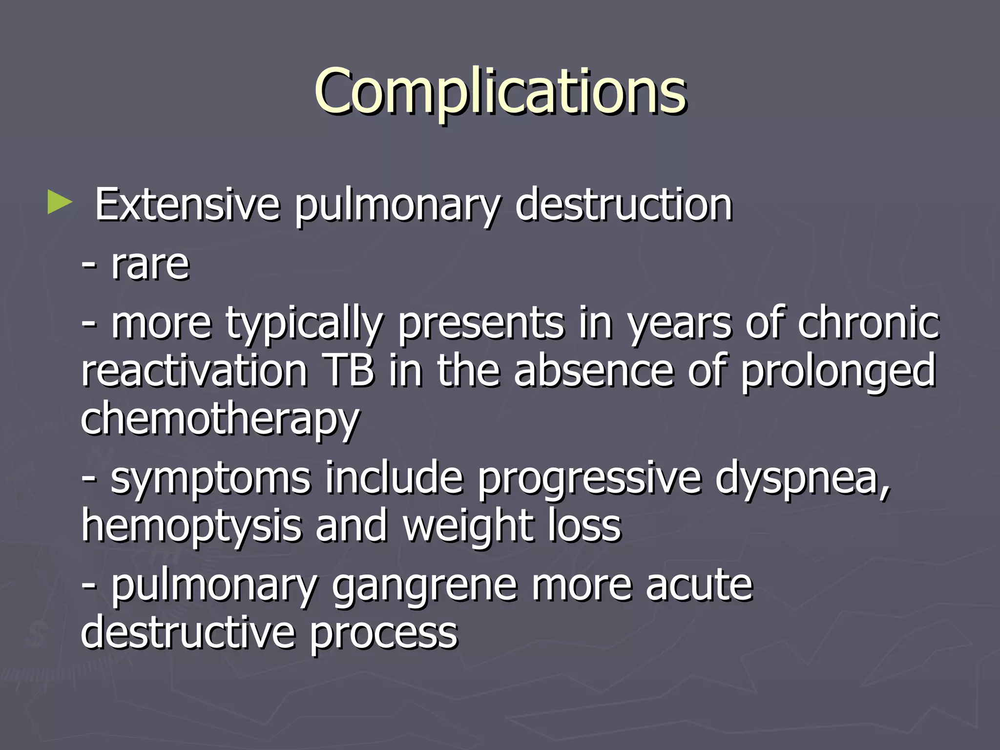 Pulmonary Tuberculosis | PPT