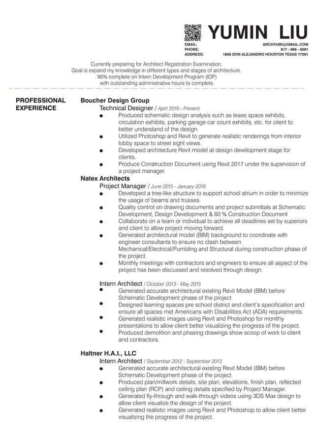 YU MIN LIU RESUME | PDF