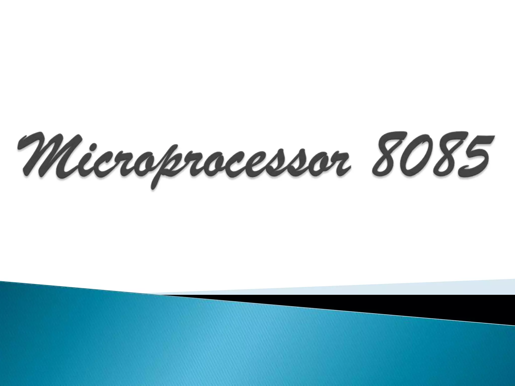 Intel 8085 Micro Processor | PPTX