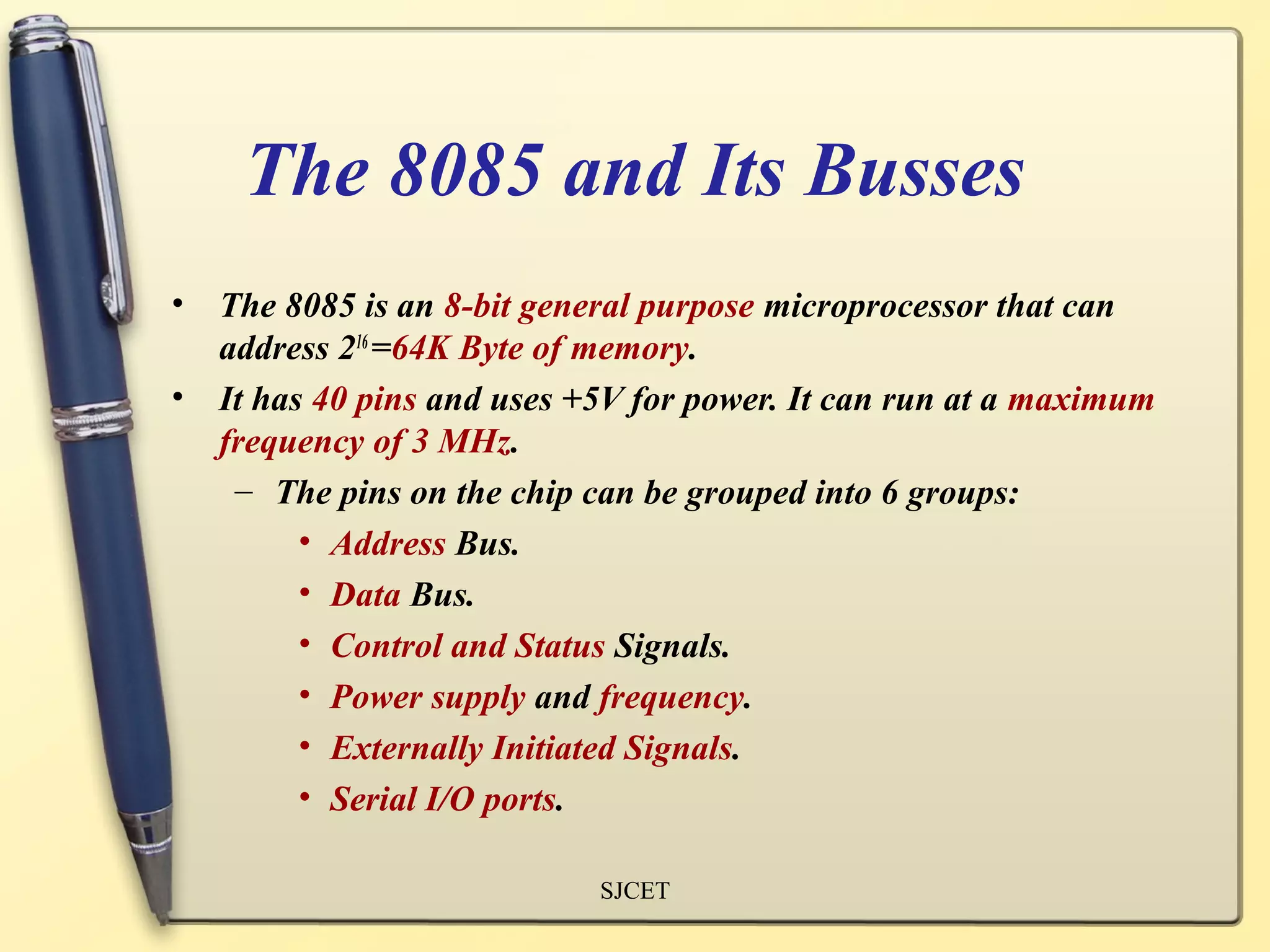 8085 MICROPROCESSOR | PPT