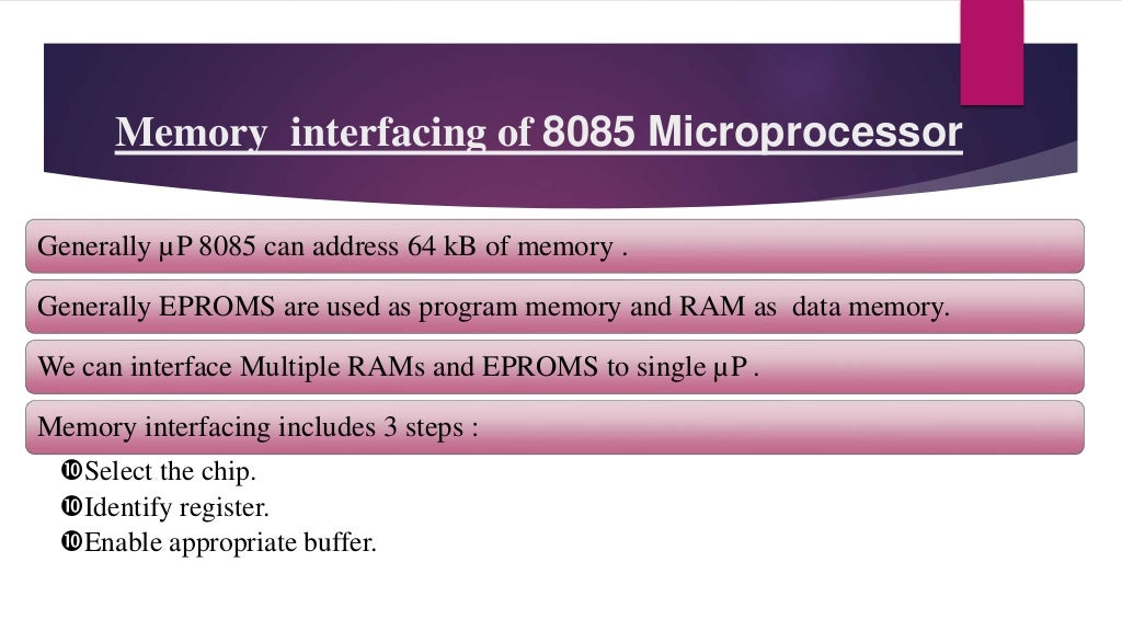 PPT on 8085 Microprocessor