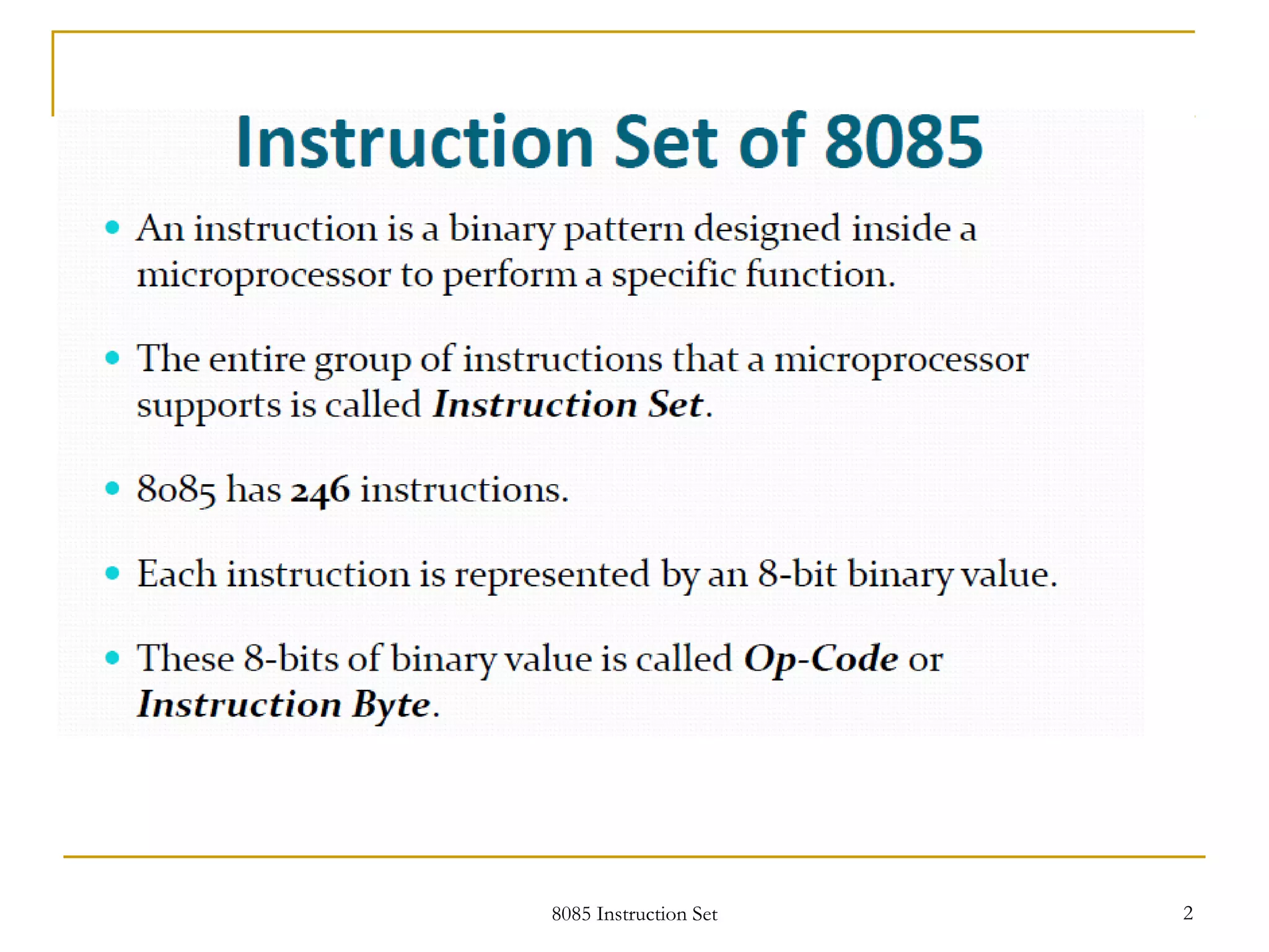 8085 instruction-set | PPT