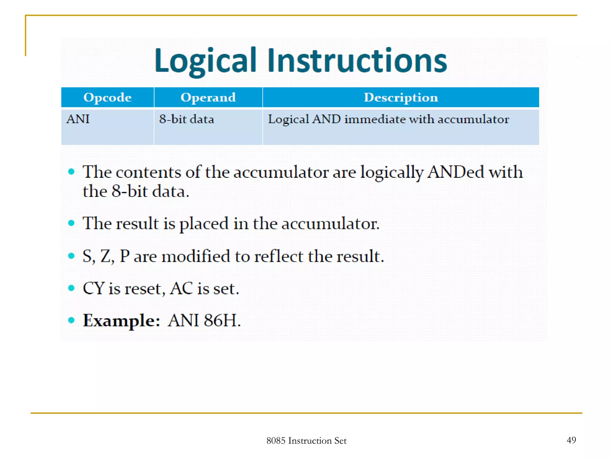 8085 instruction-set | PPT