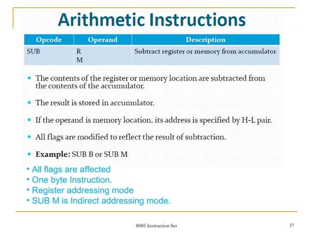 8085 instruction-set new | PPT