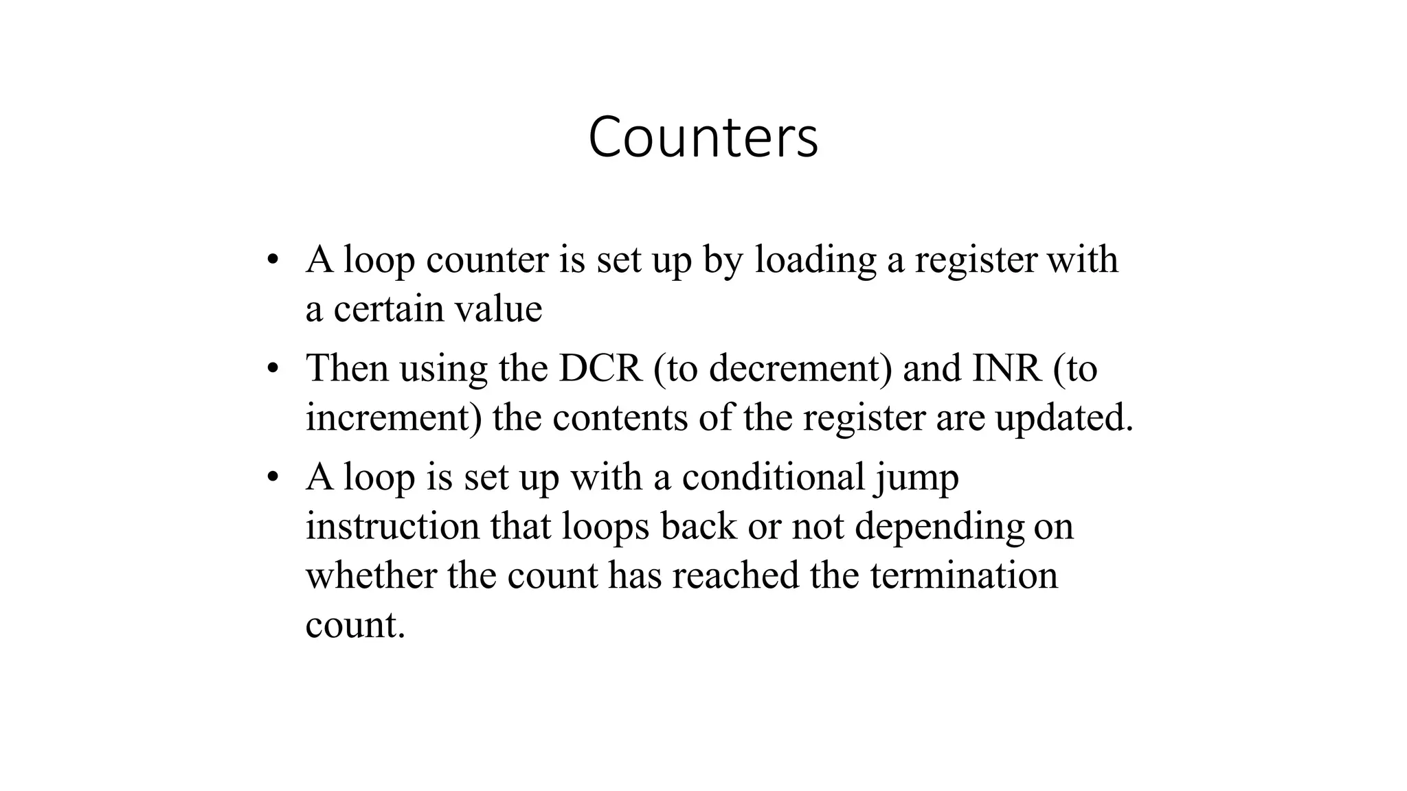 8085-Programming-II-mod-1.pptx | Programming Languages | Computing