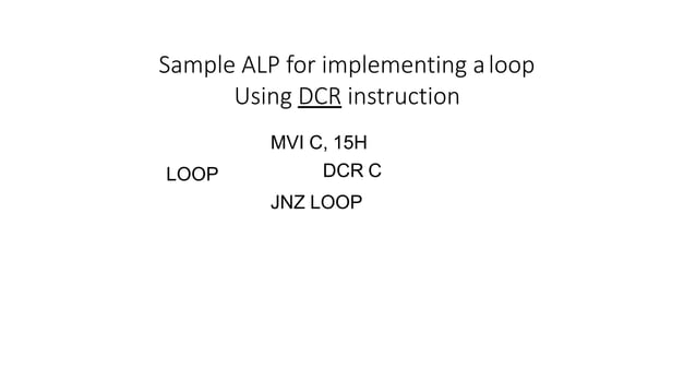 8085-Programming-II-mod-1.pptx | Programming Languages | Computing