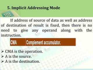 8085 addressing modes | PPTX