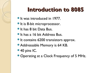 8085 addressing modes(For College Seminars) | PPT