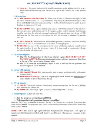 8085 alp programs | PDF