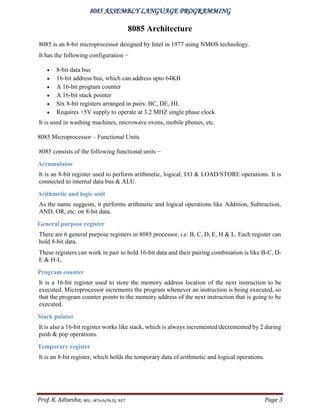 8085 alp programs | PDF