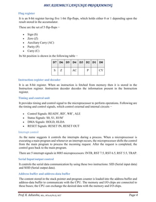 8085 alp programs | PDF